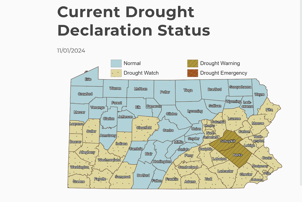 Pennsylvania declares drought conditions in more than half of state ...