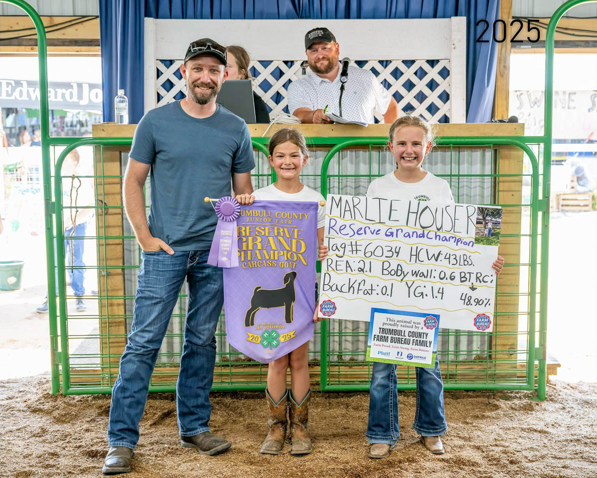 RESERVE CHAMPION CARCASS GOAT: MARLIE HOUSER - Farm and Dairy