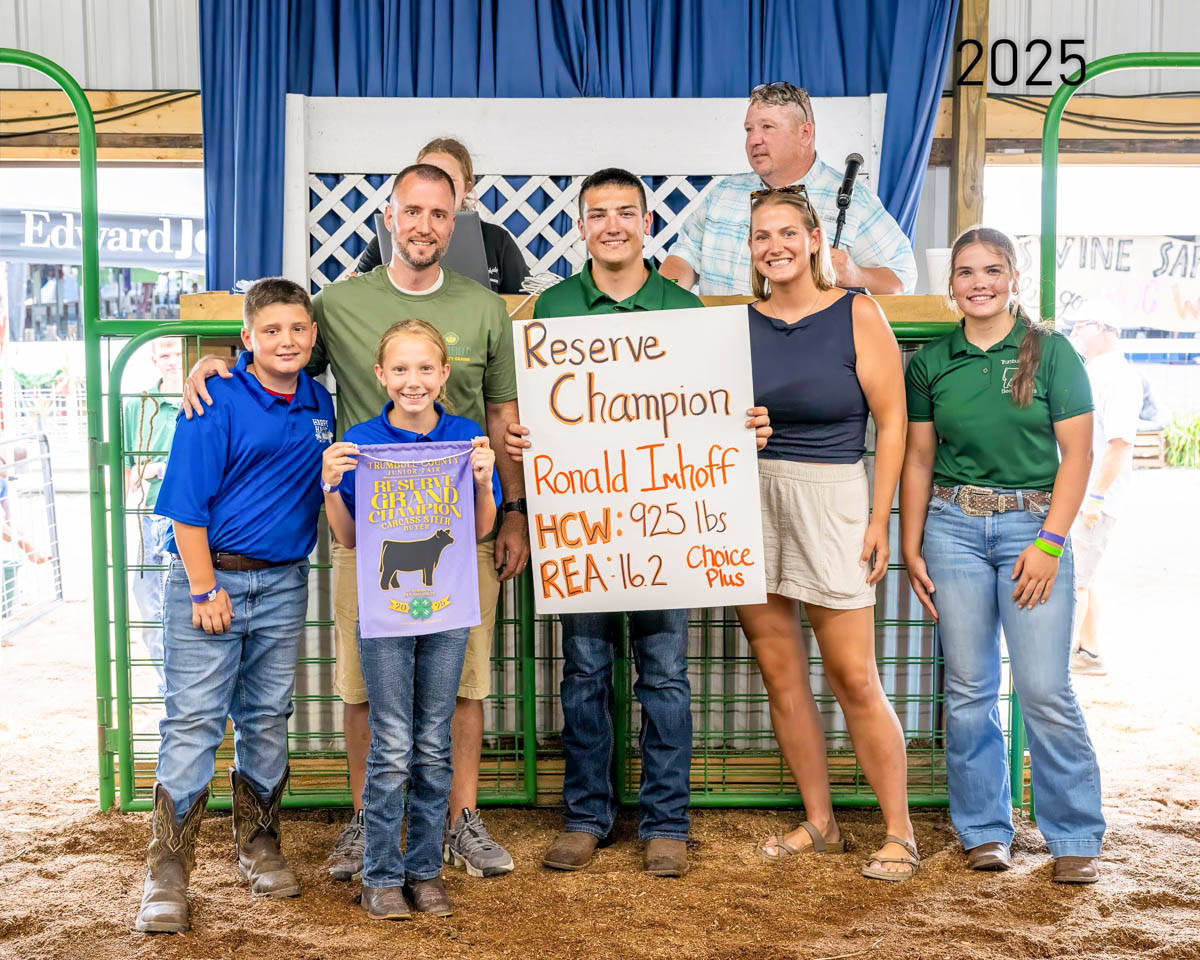 RESERVE CHAMPION CARCASS BEEF: RONALD IMHOFF - Farm and Dairy