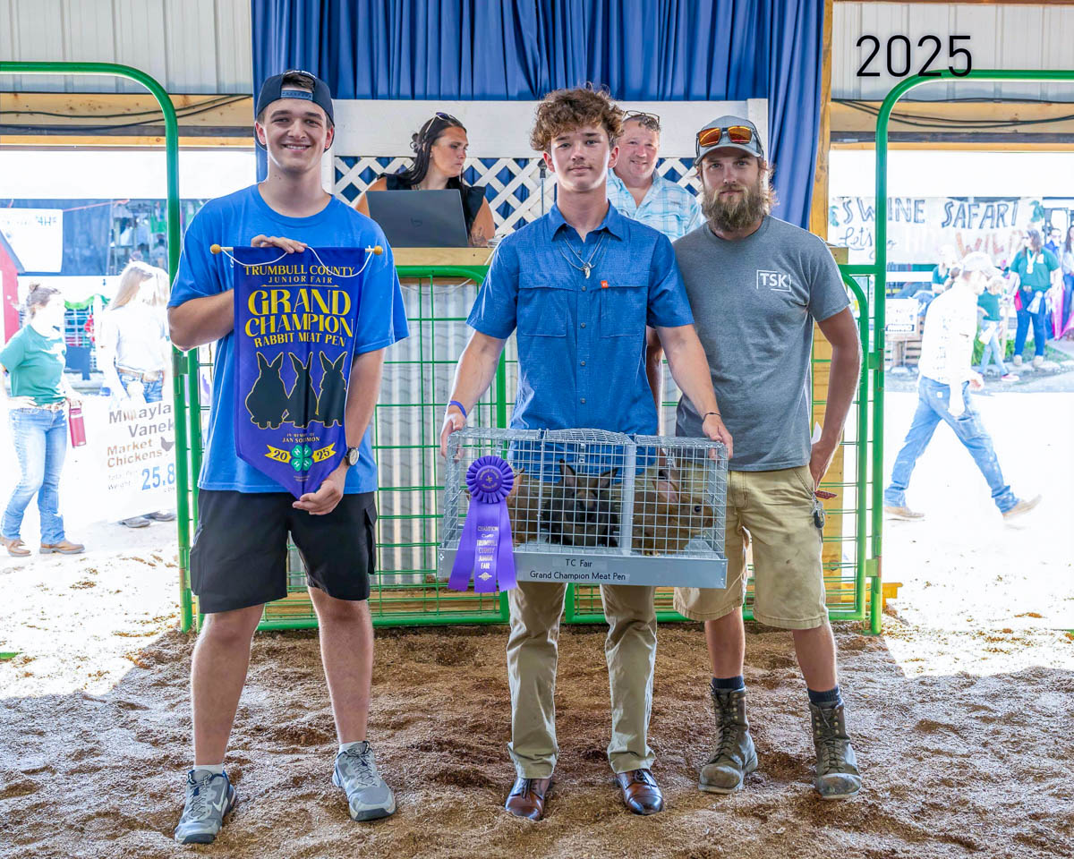 GRAND CHAMPION RABBIT MEAT PEN: NOAH MORRIS - Farm and Dairy